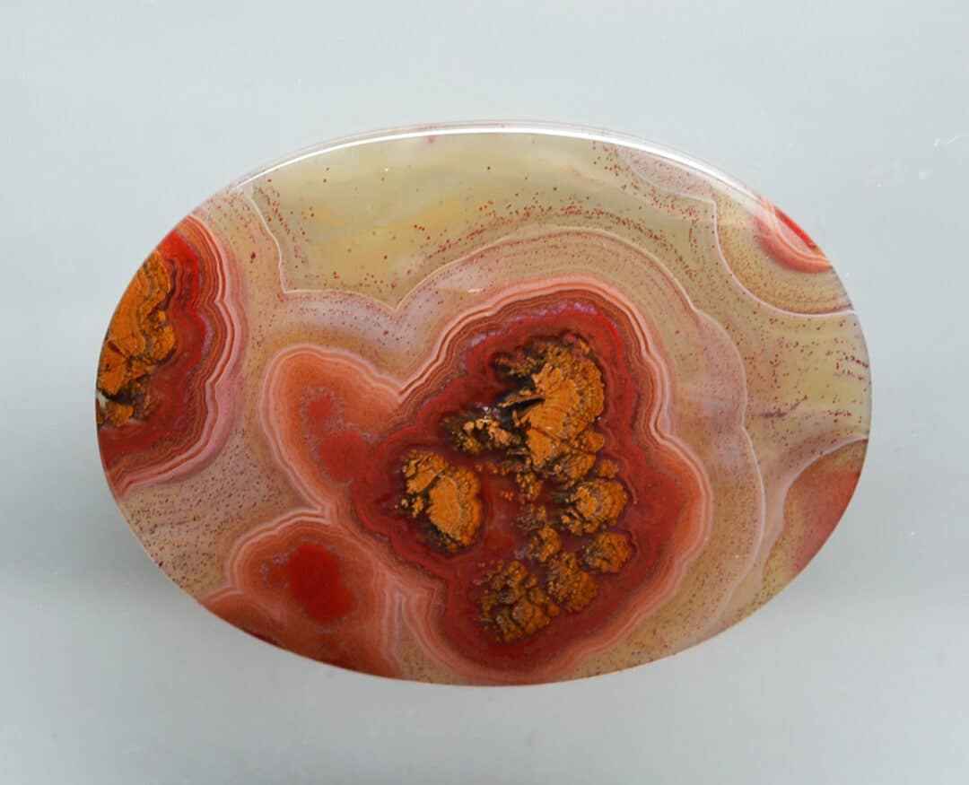 Morocco agate 62.10 ct. Oval Cabochon Collection (1) 47.70 x 35.70 x 4. ...