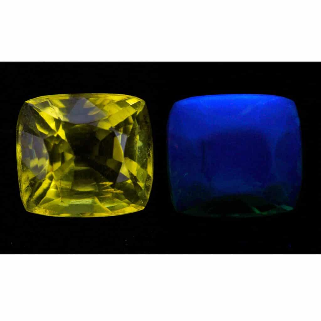 UV Fluorescent Gemstones - Gemological Collections